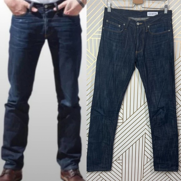Gustin | Jeans | Gustin Slim Fit Raw Selvedge Denim Jeans True Indigo ...